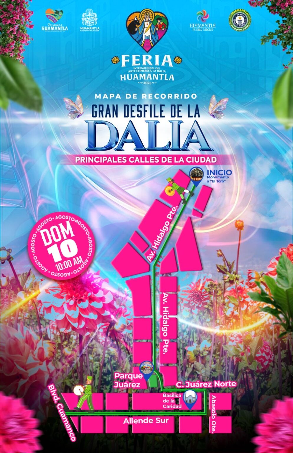 Huamantla se viste de fiesta: Desfile de la Dalia 2025 promete color ...